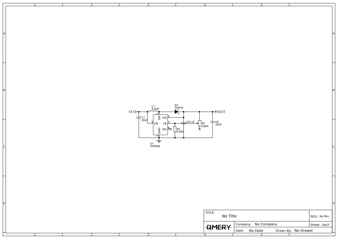 指甲盖级HX3608直流可调升压模块 - 嘉立创EDA开源硬件平台