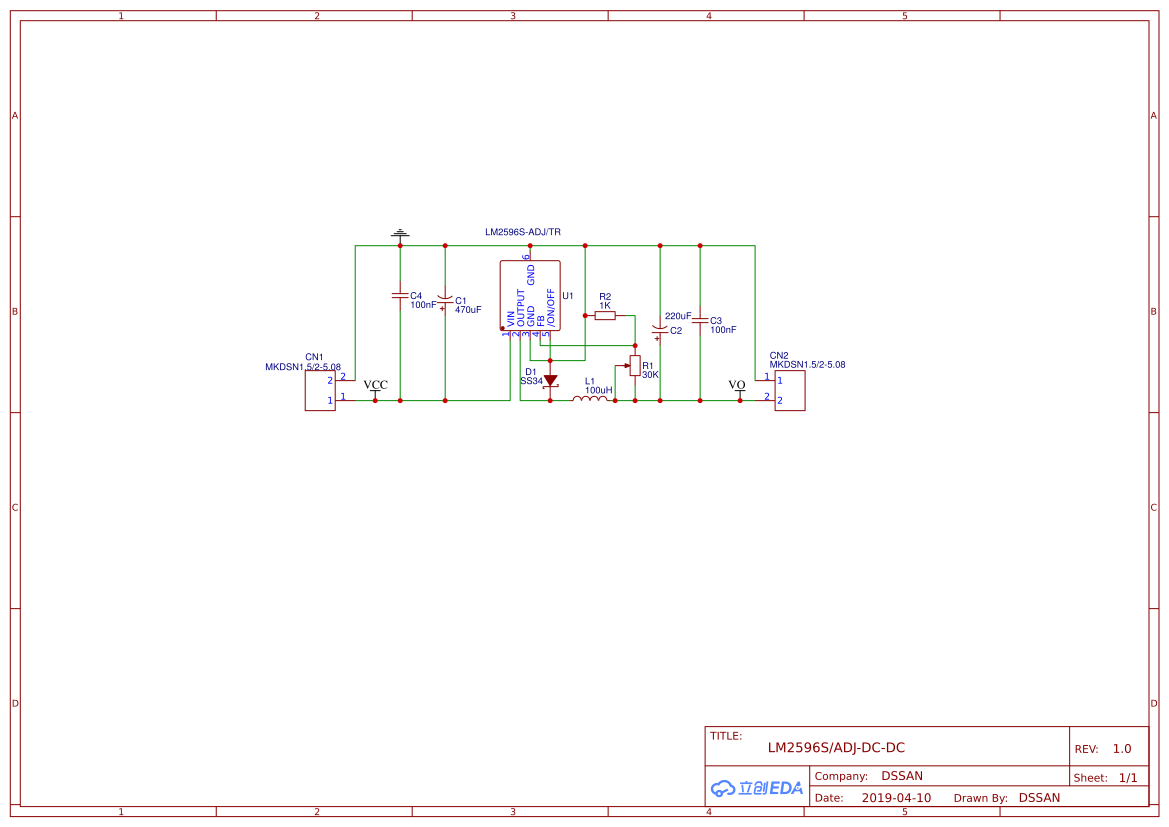 LM2596S/DC-DC - 嘉立创EDA开源硬件平台