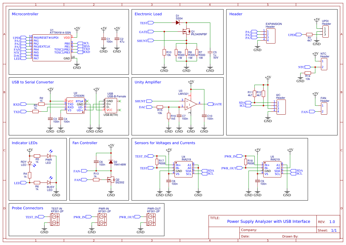 ATtiny814 Power Analyzer - 嘉立创EDA开源硬件平台