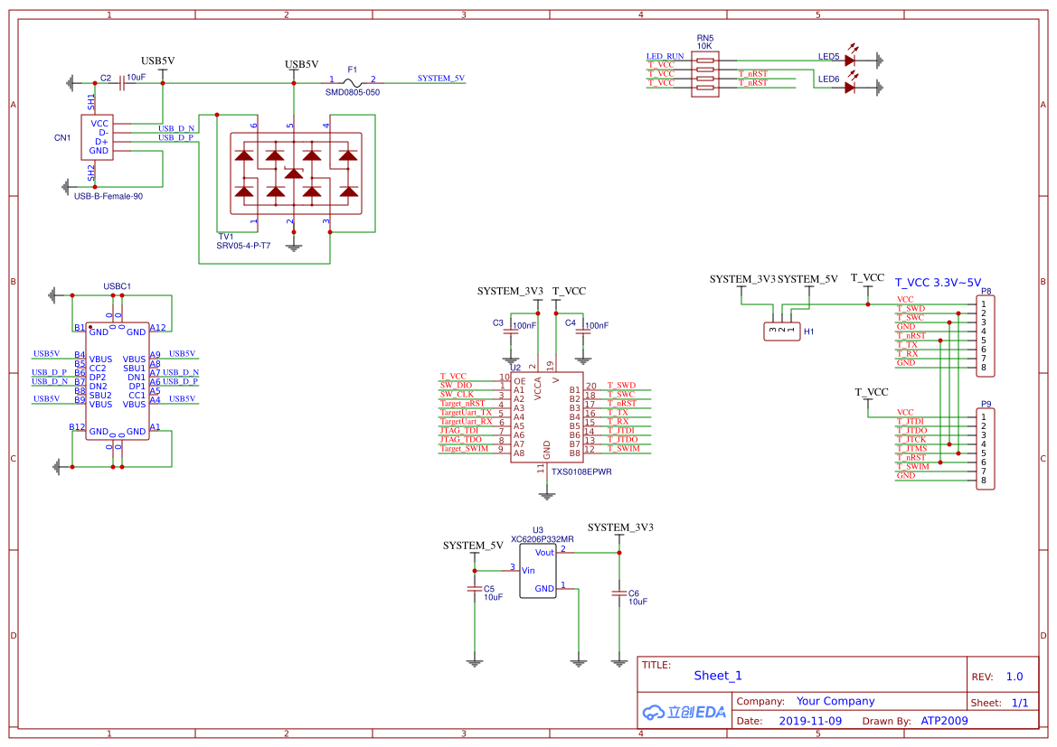 JLINK V9-STM32F205 - 嘉立创EDA开源硬件平台