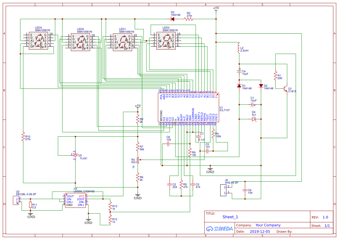 ICL7107 - 嘉立创EDA开源硬件平台