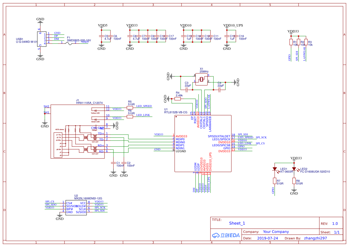 RTL8152 copy copy copy - 嘉立创EDA开源硬件平台