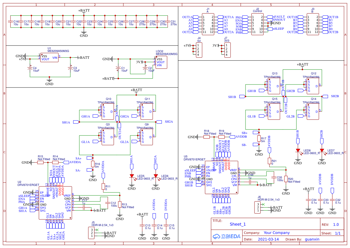 双驱动DRV8701 - 嘉立创EDA开源硬件平台