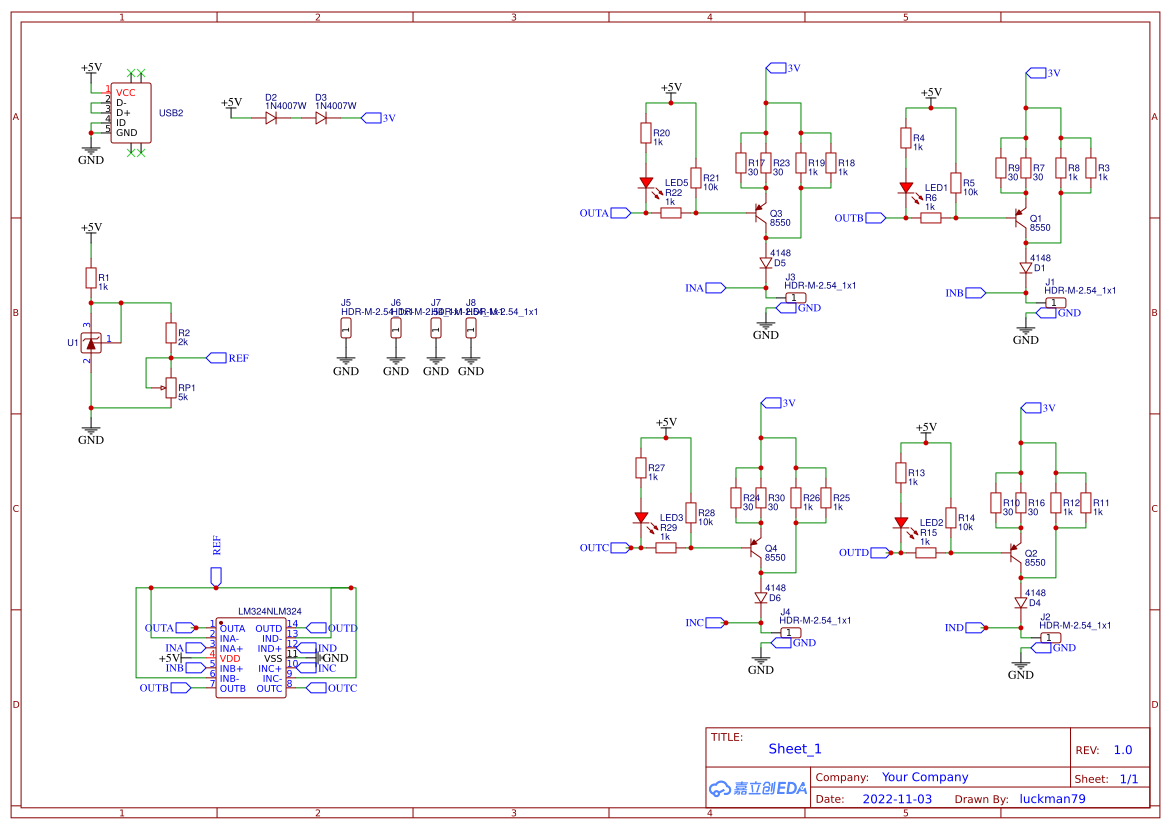 镍氢电池傻充改LM324控制的充满自停 - 嘉立创EDA开源硬件平台