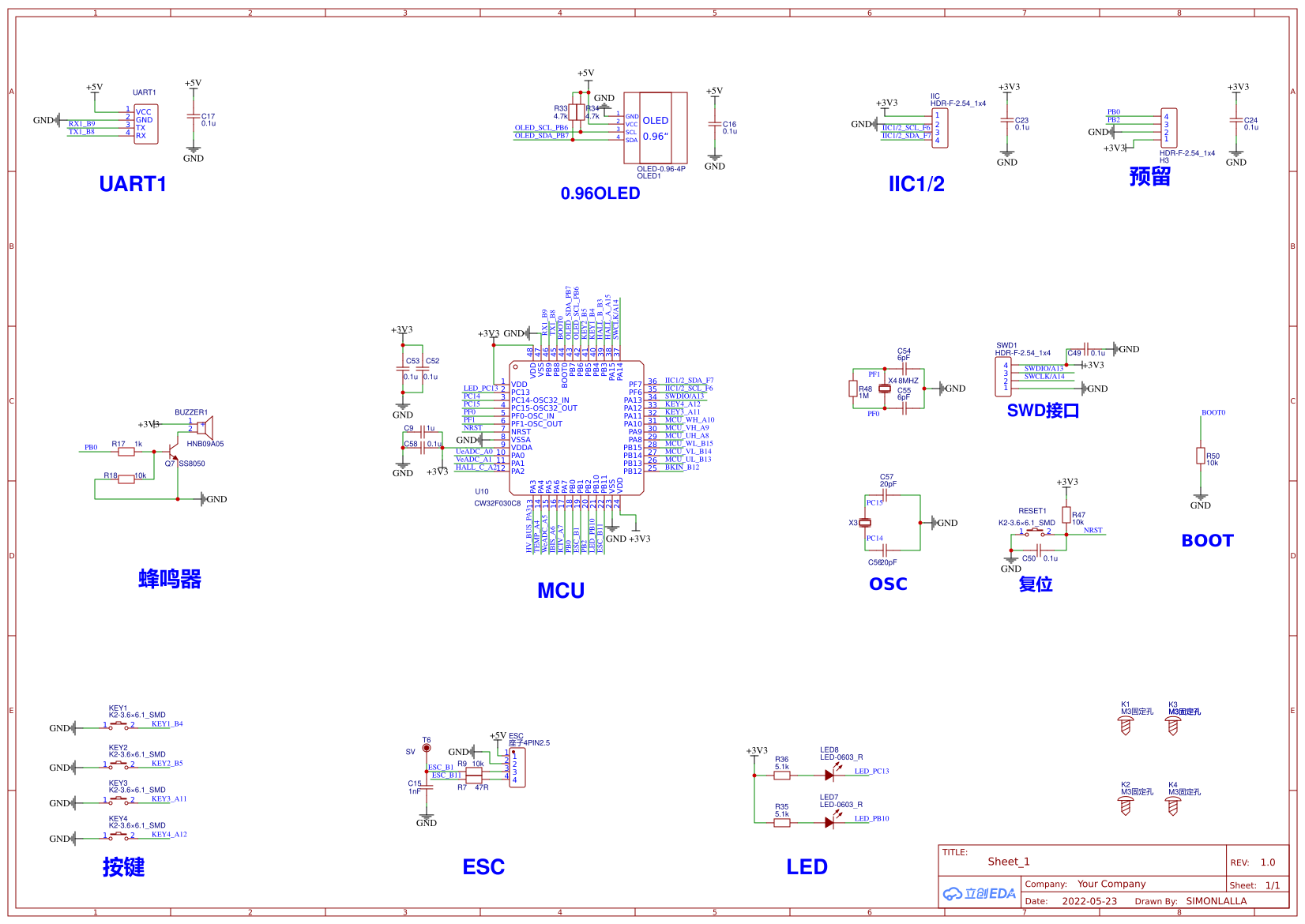 【CW32】BLDC - 嘉立创EDA开源硬件平台