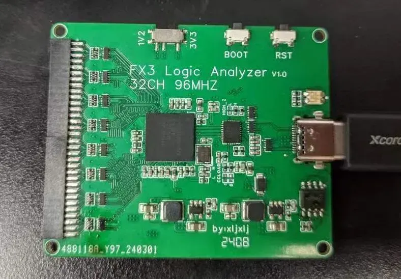 CYUSB3014 16CH 100Mhz逻辑分析仪 - 立创开源硬件平台