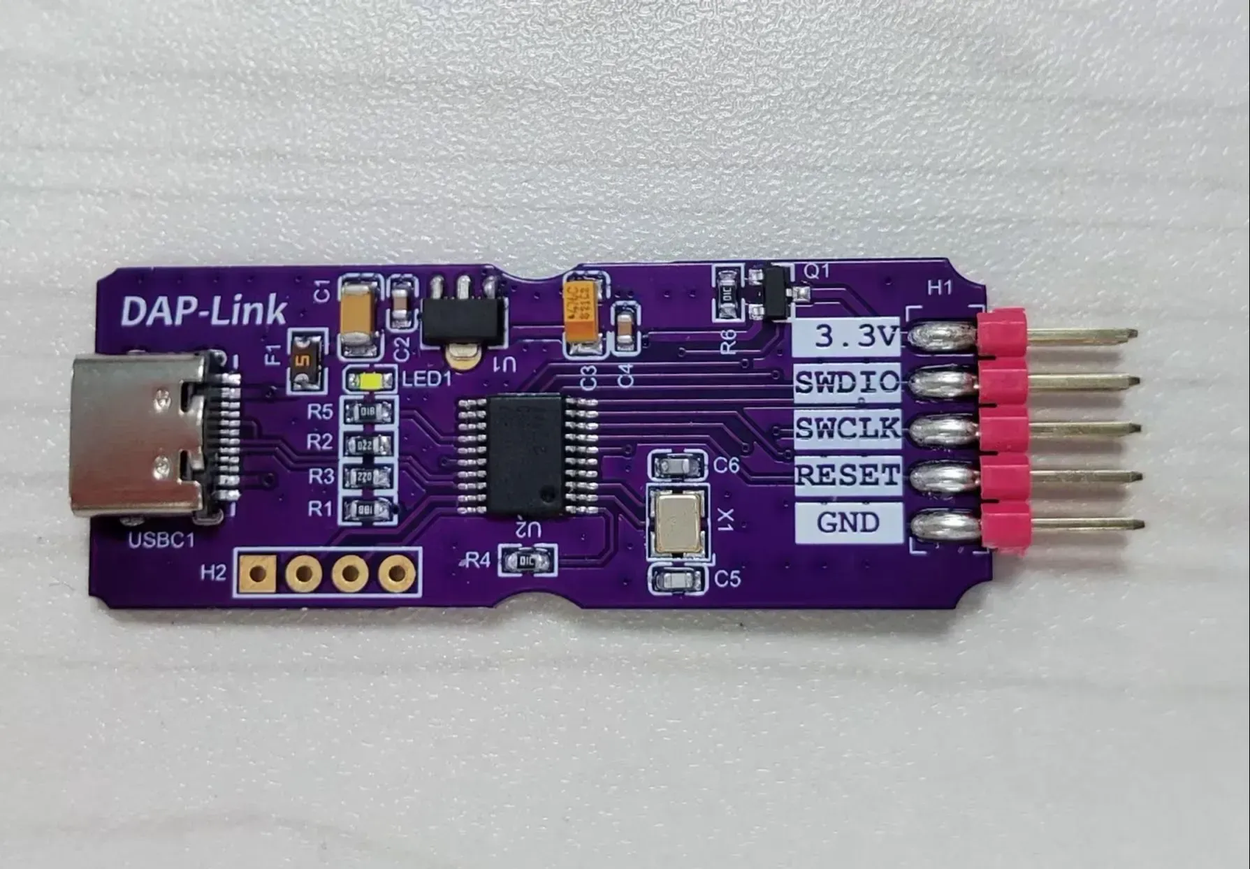 DAP-Link仿真调试器，基于雅特力AT32F425F8芯片 - 立创开源硬件平台