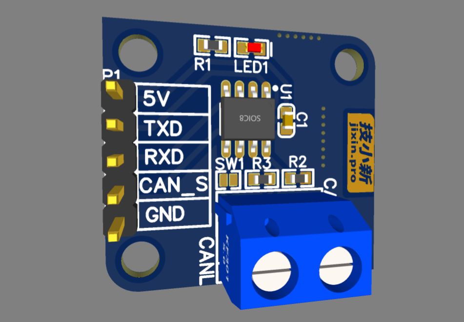 TTL/CMOS - CAN @ TJA1050T - 嘉立创EDA开源硬件平台