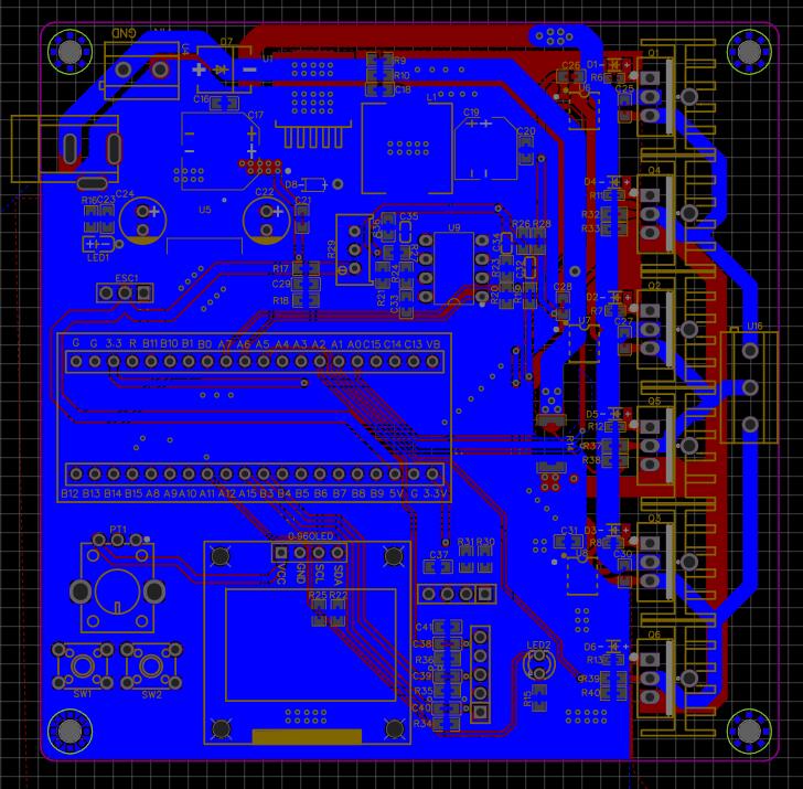 【CW32】基于CW32单片机的无刷电调驱动板 - 嘉立创EDA开源硬件平台