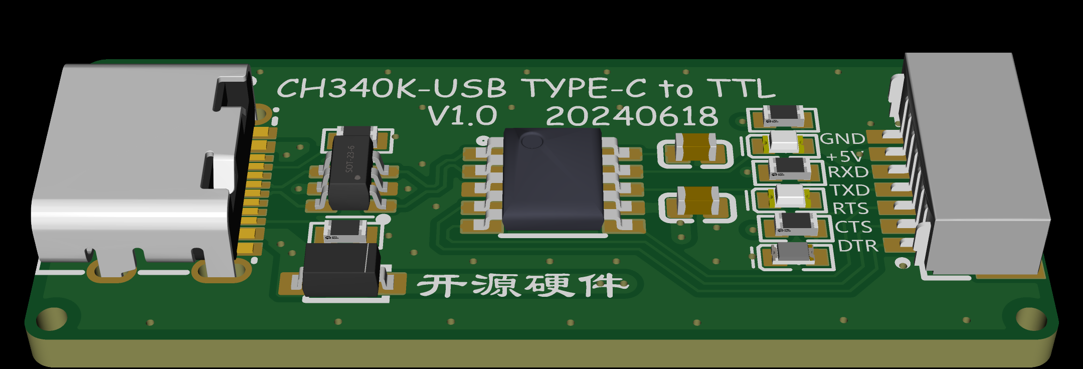CH340K-USB-TYPE-C to TTL - 立创开源硬件平台