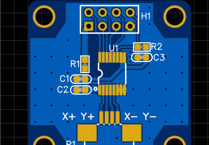 XPT2046验证板 - 嘉立创EDA开源硬件平台