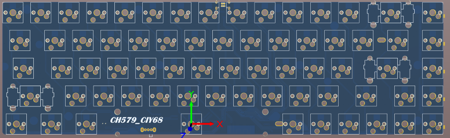 CH579 USB/BLE 双模键盘 兼容CIY68 - 嘉立创EDA开源硬件平台