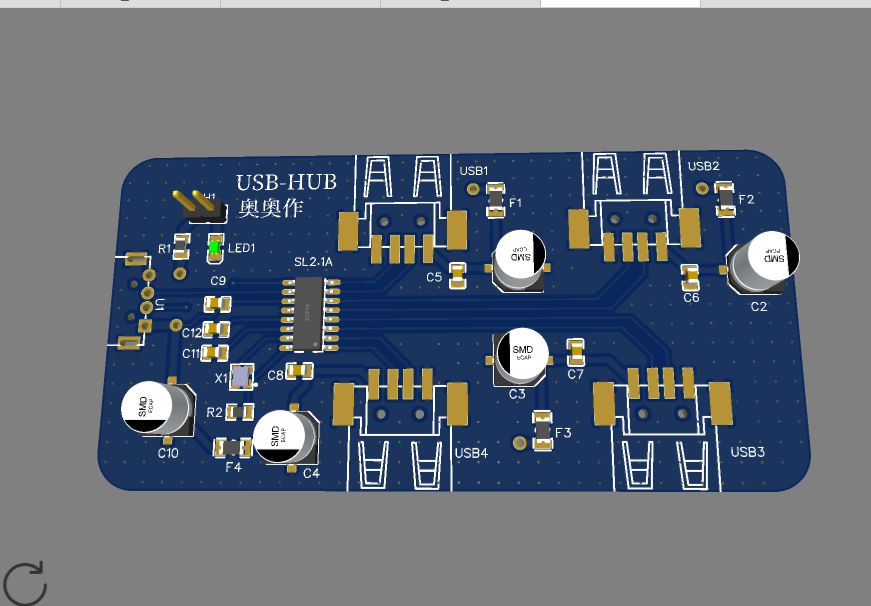 FE1.1s-USB一拖四集线器 - 嘉立创EDA开源硬件平台