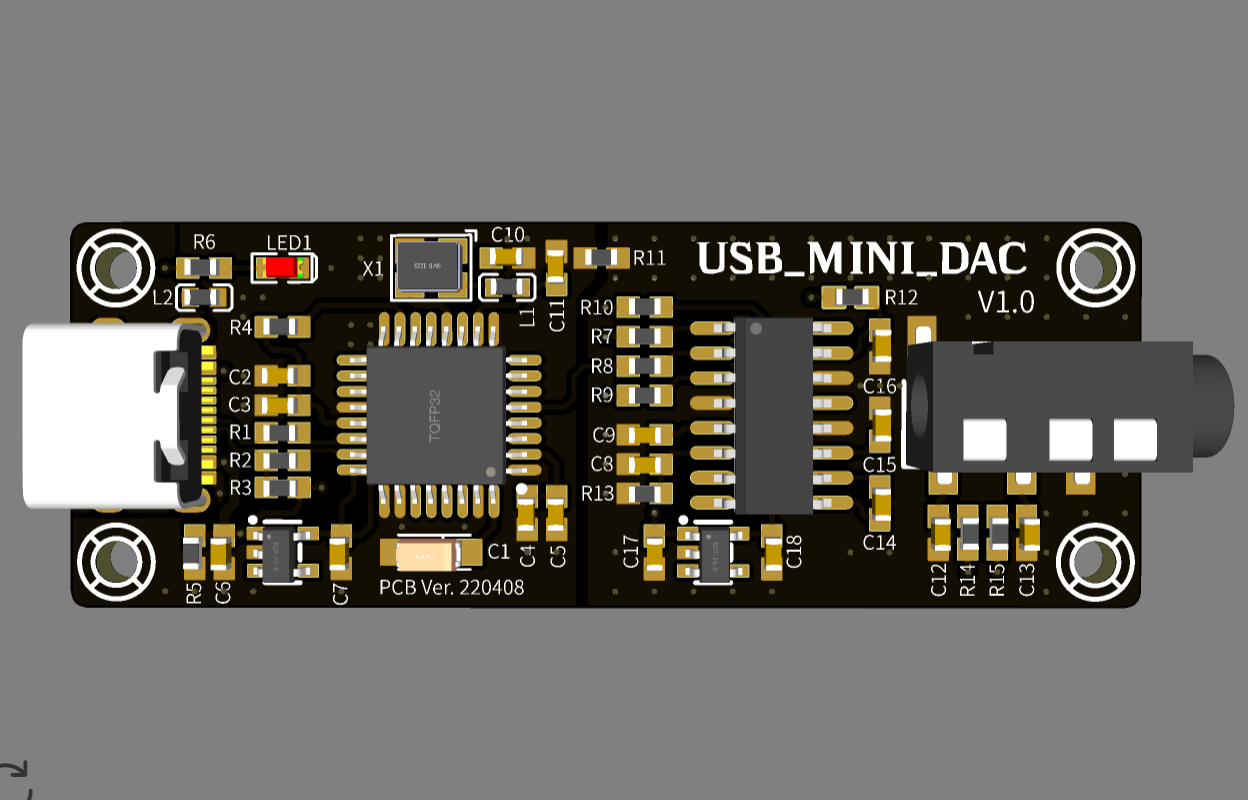 USB迷你DAC - 嘉立创EDA开源硬件平台