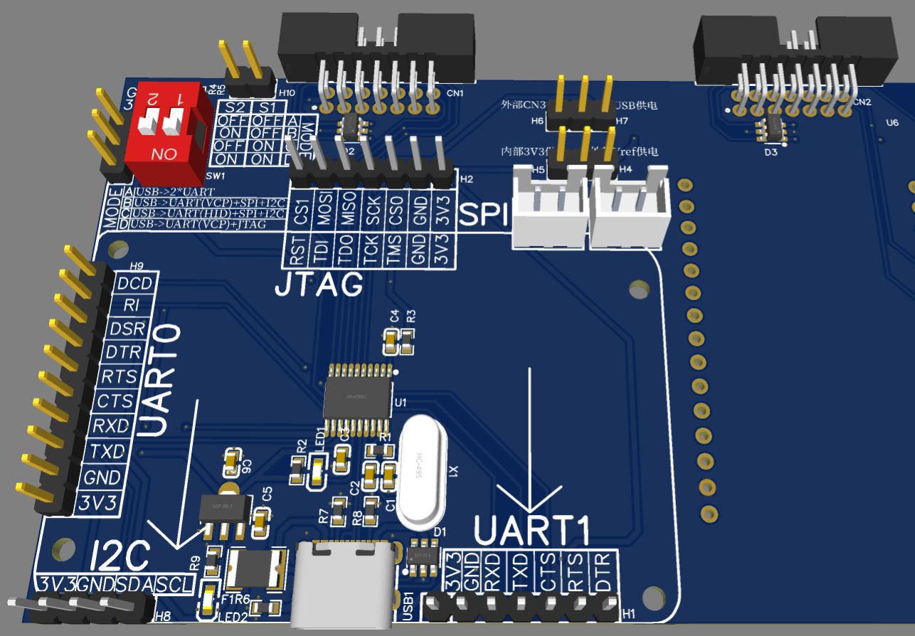 Ch347 Esp32双jtag 嘉立创eda开源硬件平台