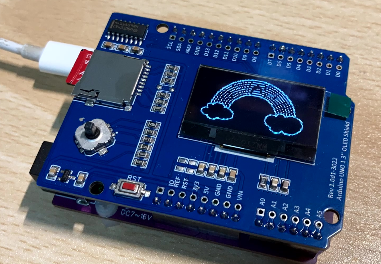 Arduino 1.3'' OLED Shield - 嘉立创EDA开源硬件平台