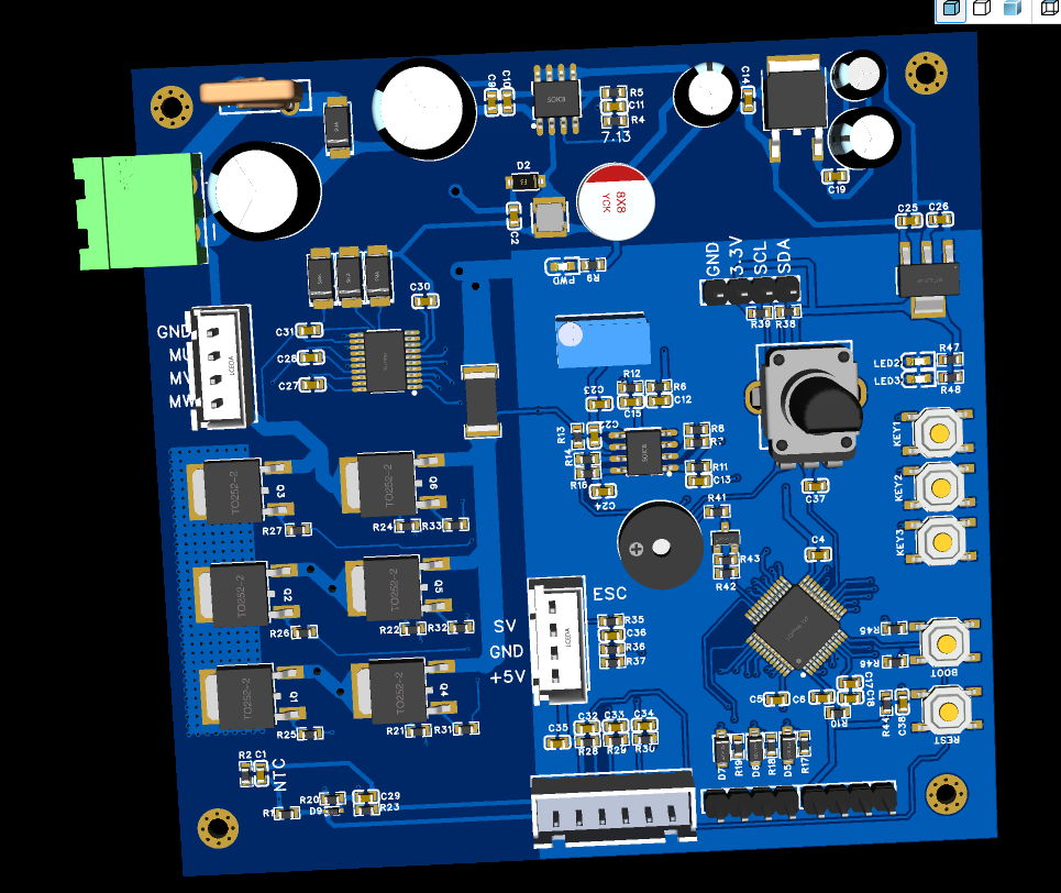 【CW32】基于CW32F030C8T6芯片的无刷电机控制系统 - 嘉立创EDA开源硬件平台