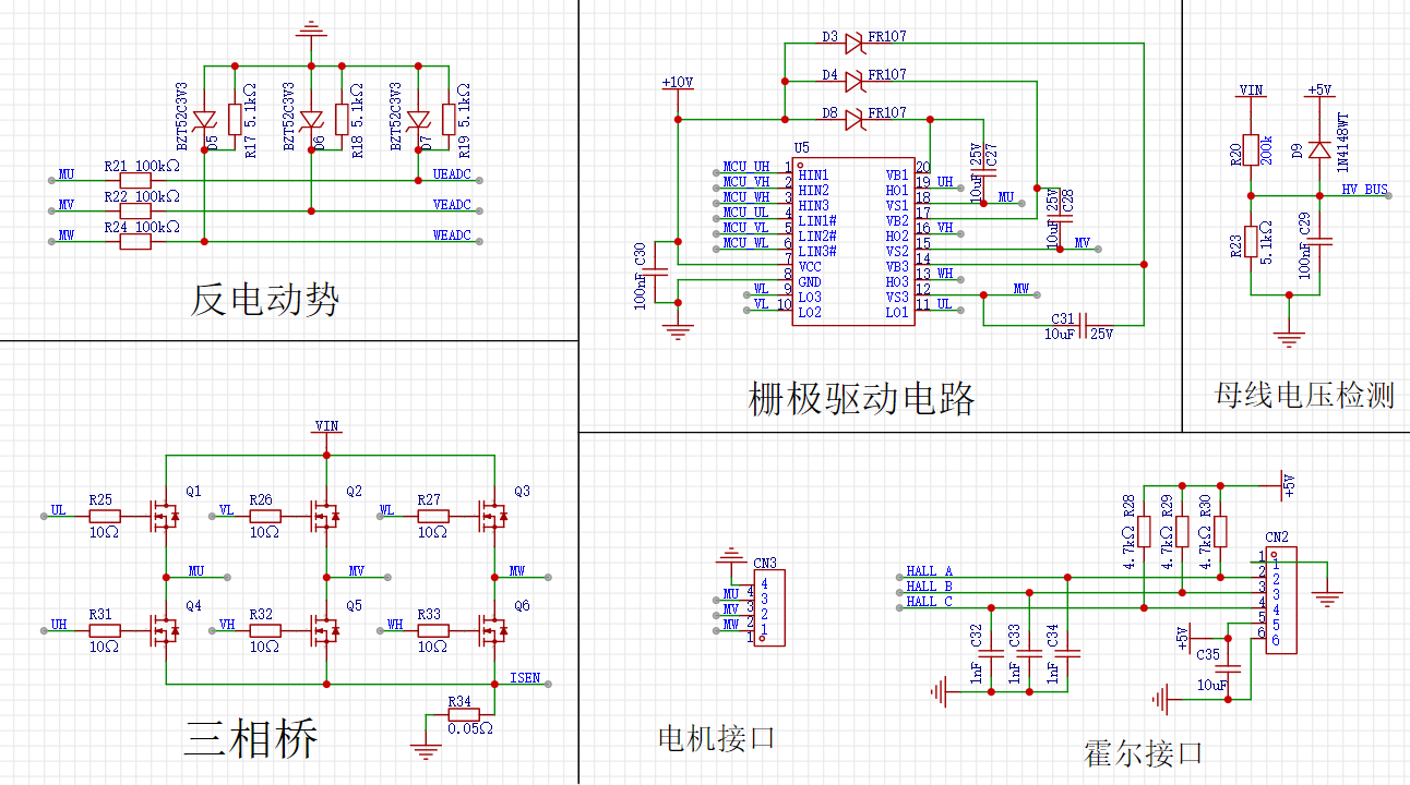 【CW32】基于CW32F030C8T6芯片的无刷电机控制系统 - 嘉立创EDA开源硬件平台