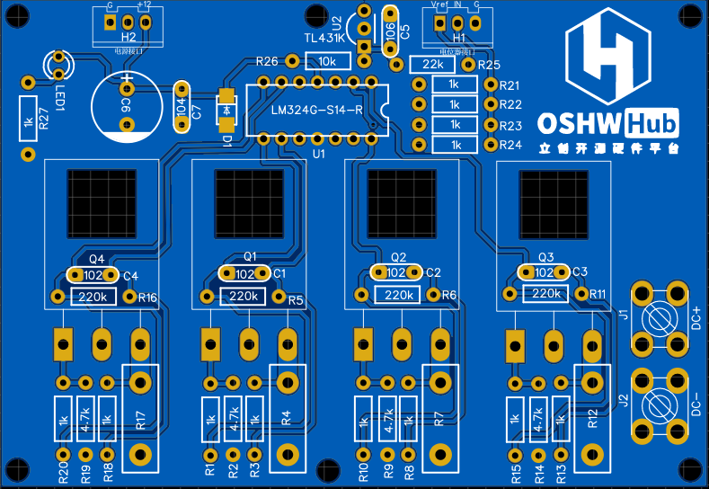 基于LM324无源电子负载 - 嘉立创EDA开源硬件平台