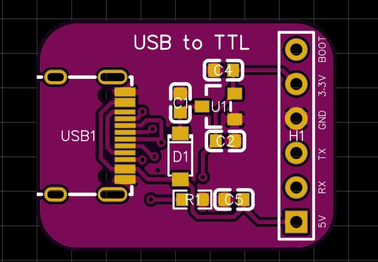 USB转TTL (CH340K) - 嘉立创EDA开源硬件平台